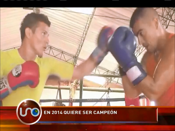Boxeador Óscar Escandón quiere ser campeón en 2014 - Canal 1