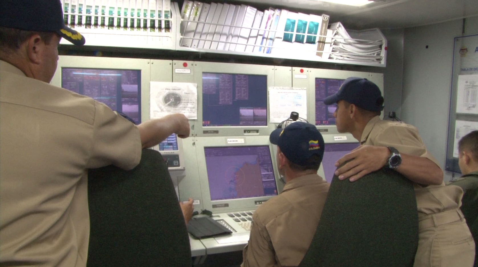 Noticias Uno estuvo en la fragata que controla por aire y mar la seguridad de Cartagena - Canal 1