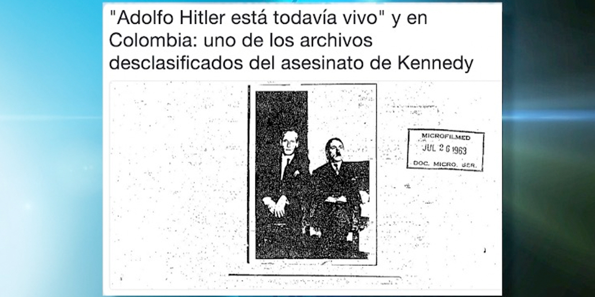 ¿Adolfo Hitler estuvo en Colombia? - Canal 1