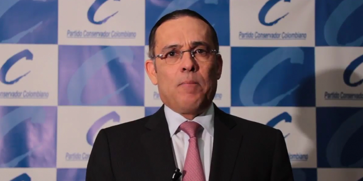 Renuncia el presidente del partido Conservador, Efraín Cepeda - Canal 1