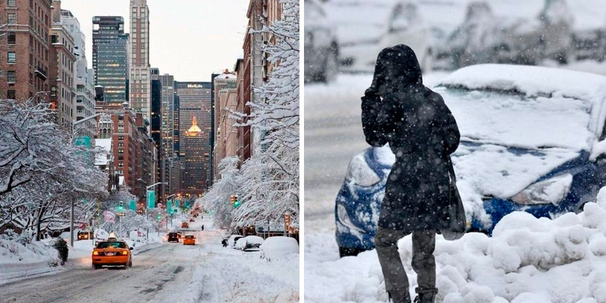 Lluvias torrenciales e intensas nevadas continúan azotando a EUA y ...