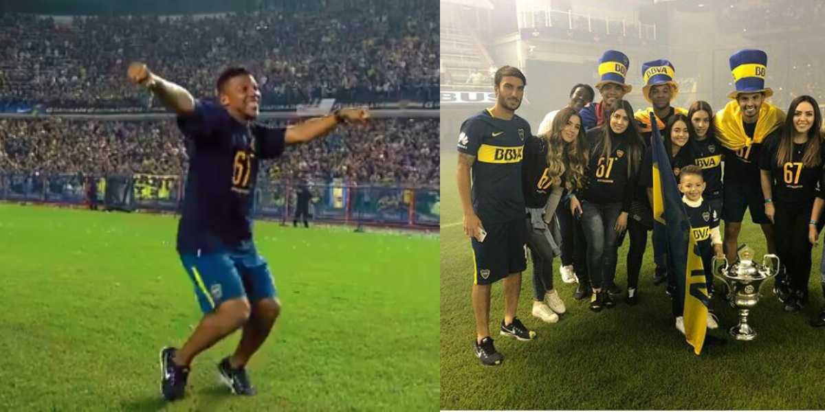 Frank Fabra se robó el show cantando y bailando en el título de Boca ...