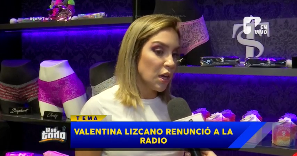 Valentina Lizcano renuncia a reconocida emisora de radio - Canal 1