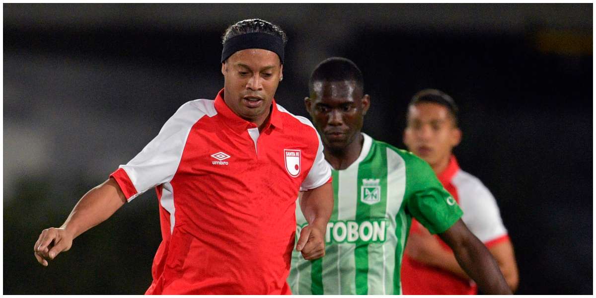 Ronaldinho no aguantó y salió llorando del estadio El Campín - Canal 1