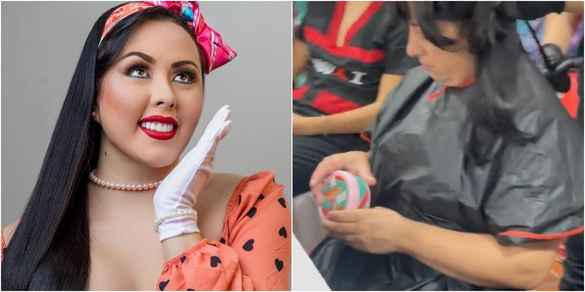 Keratina Juliana Calderón escuela enseña cómo aplicar producto - Canal 1