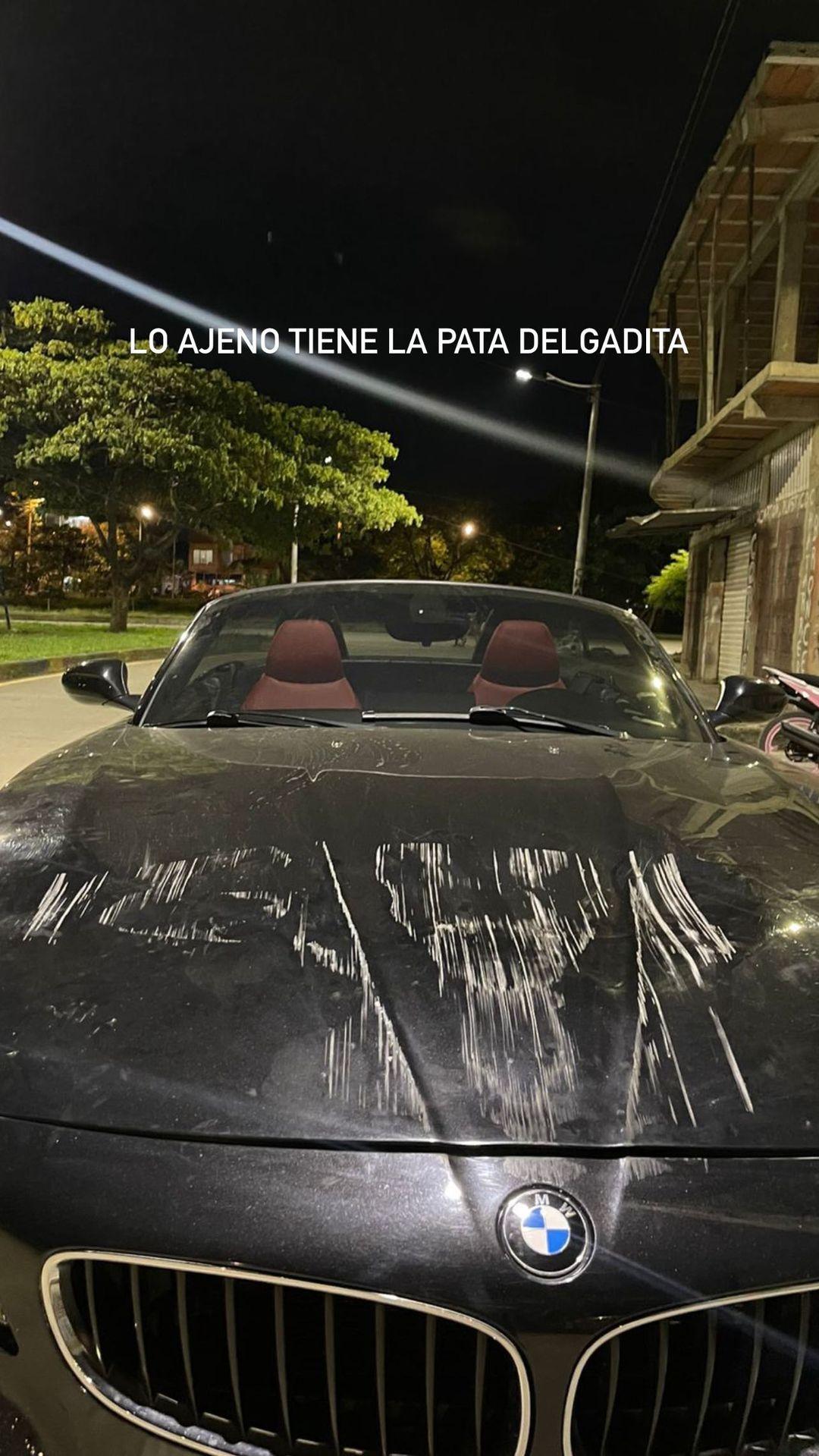 La Jesuu amigo le rayó carro BMW capó destruido - Canal 1