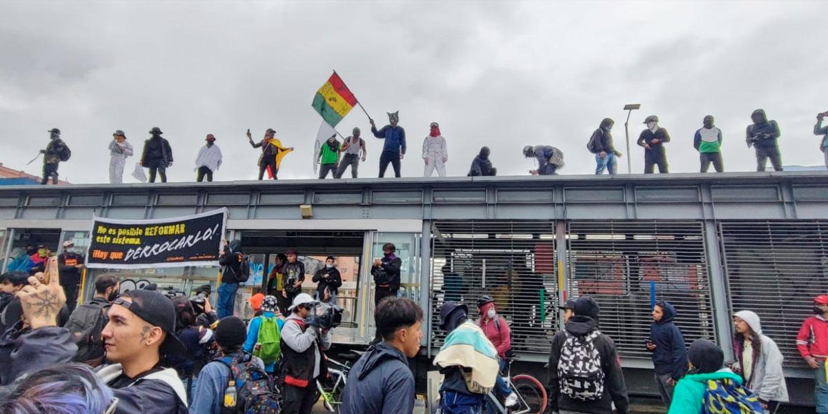 Así van las manifestaciones en diferentes puntos de Bogotá - Canal 1