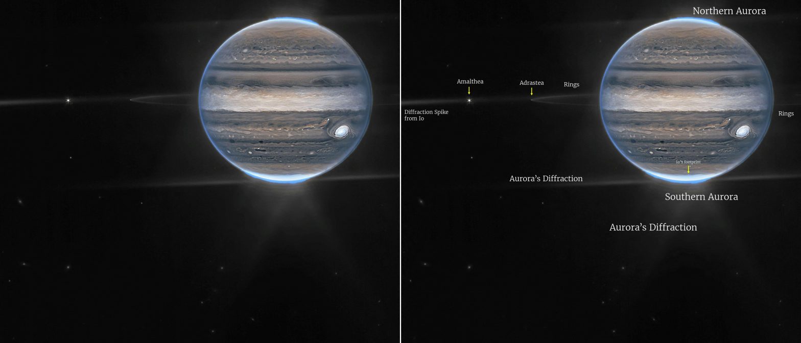 Impresionantes imágenes de Júpiter con telescopio James Webb - Canal 1
