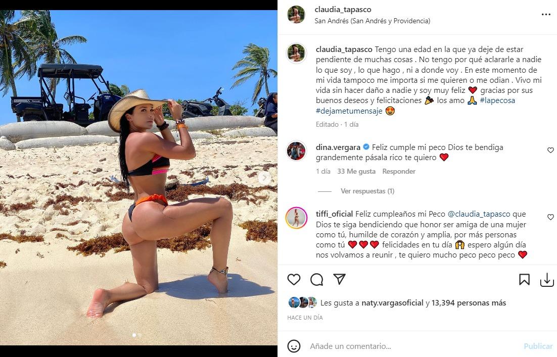 La Pecosa de Guerreros Colombia recibió cumpleaños en bikini - Canal 1