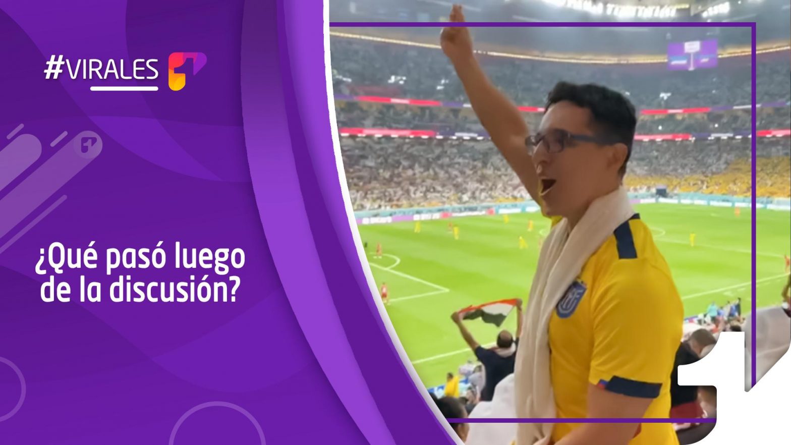 Tensión entre hincha de Ecuador y Catar por ofensivo gesto durante ...
