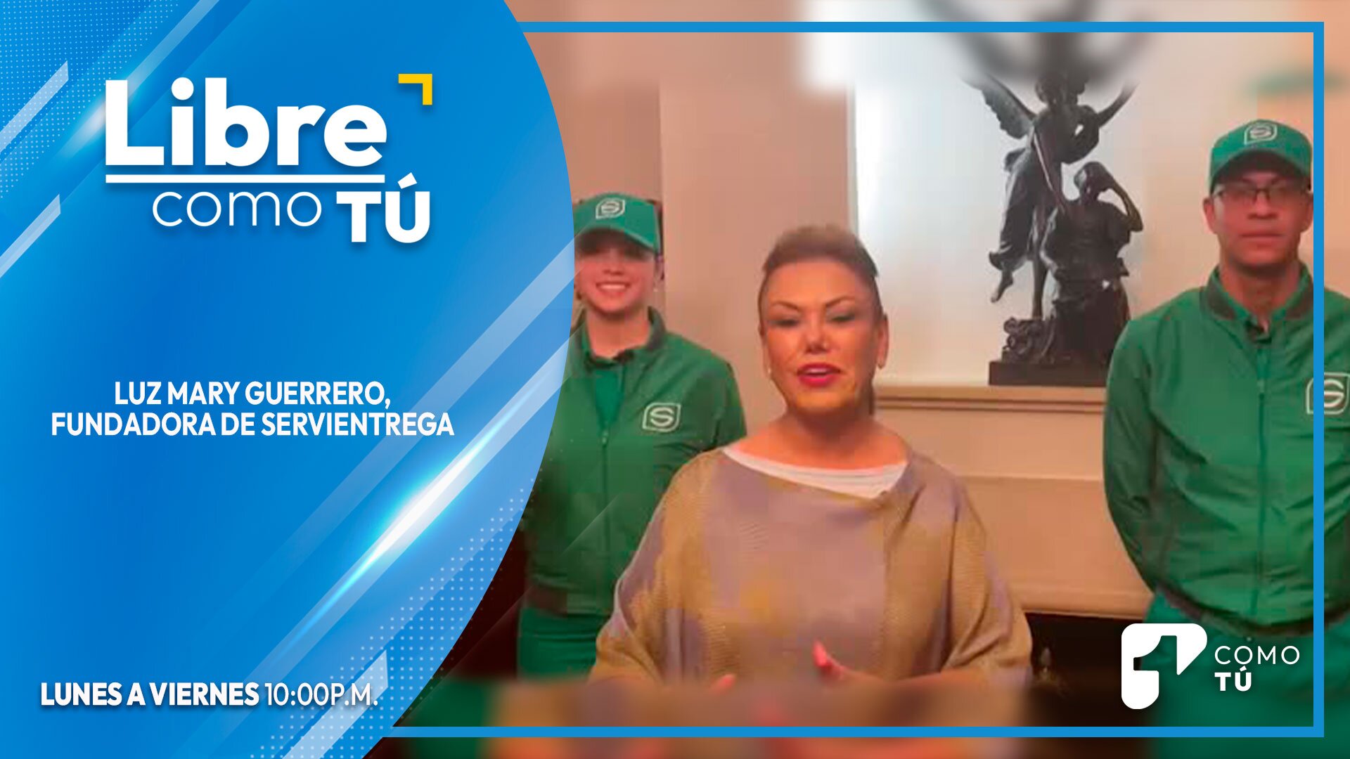 Luz Mary Guerrero, fundadora de Servientrega en Libre Como Tú - Canal 1