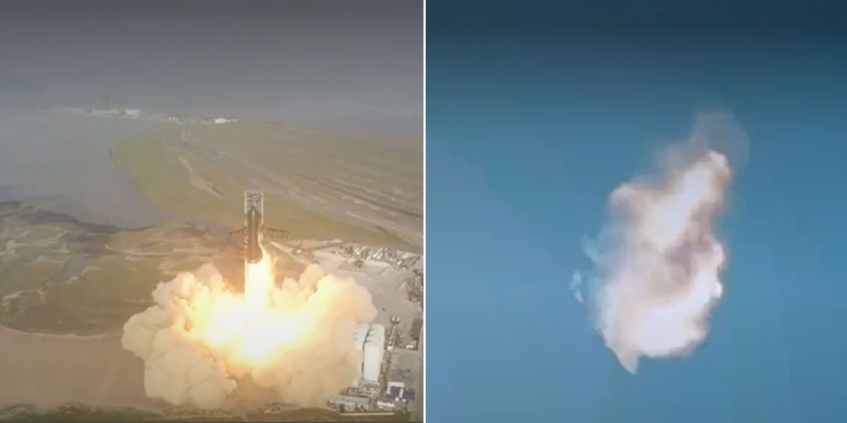 Explota el cohete Starship en el aire tras su despegue - Canal 1