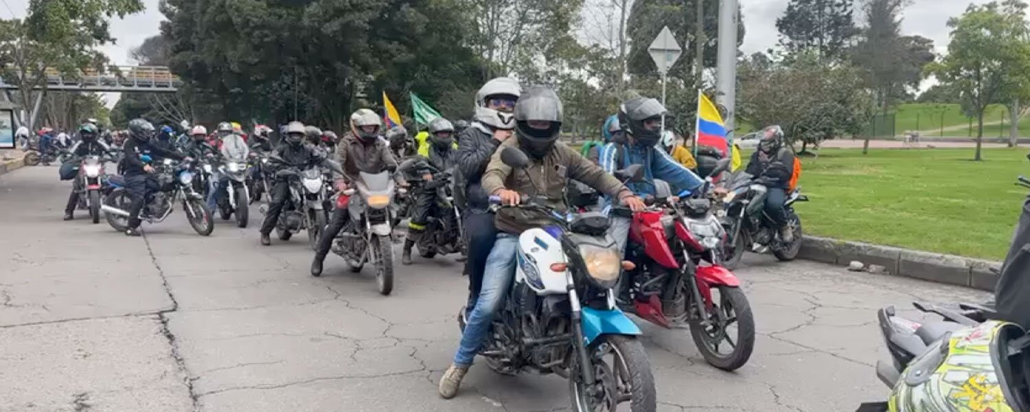 Avanza protesta de motociclistas: estas son las vía afectadas en Bogotá ...