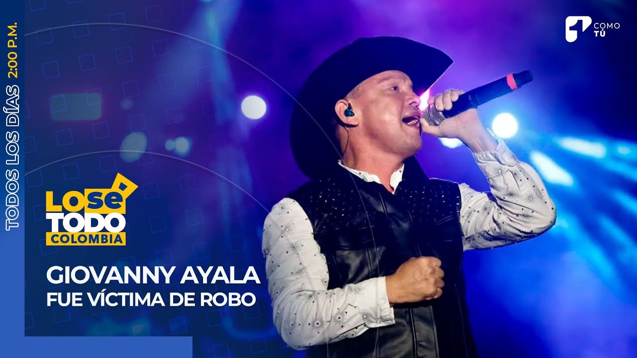 Giovanny Ayala habla del robo del que fue víctima en Medellín - Canal 1