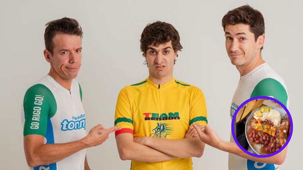 El Rigoberto Urán original comparte con elenco de 'Rigo' - Canal 1