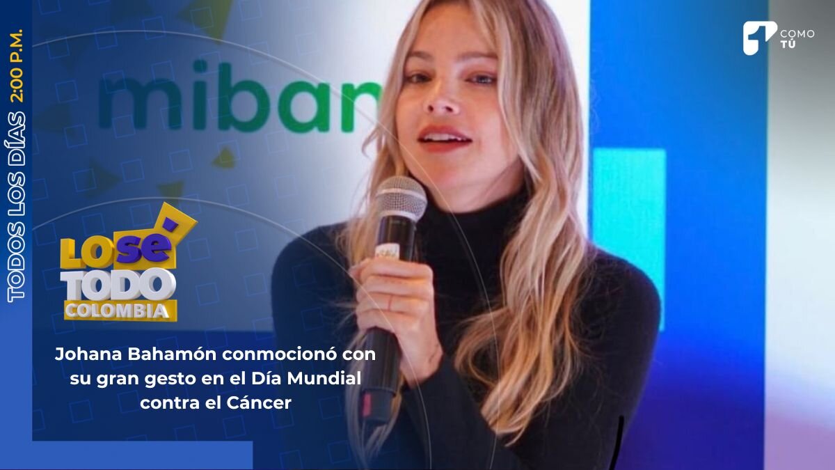Johana Bahamón conmocionó con su gran gesto en el Día Mundial contra el ...