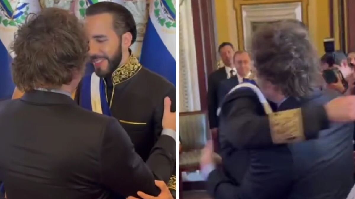 Emotivo encuentro de Milei y Bukele en la segunda posesión presidencial ...