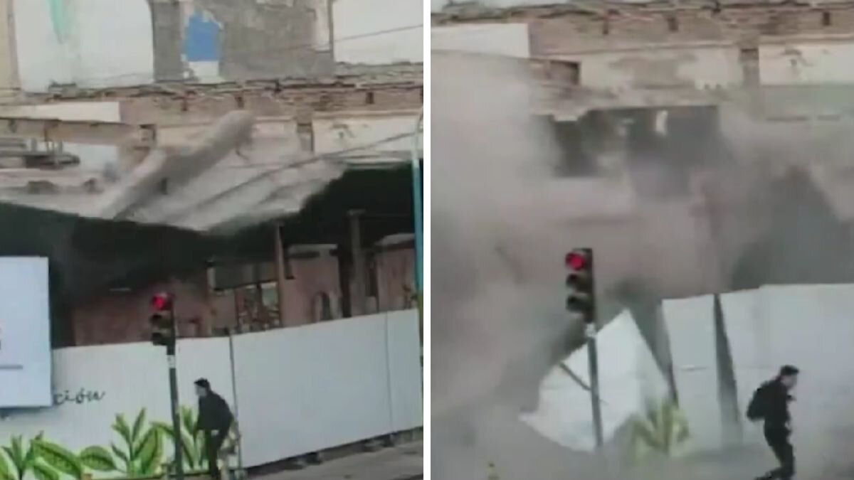 Video | Impresionante derrumbe parcial de edificio dejó a seis obreros ... Video | Impresionante derrumbe parcial de edificio dejó a seis obreros ...